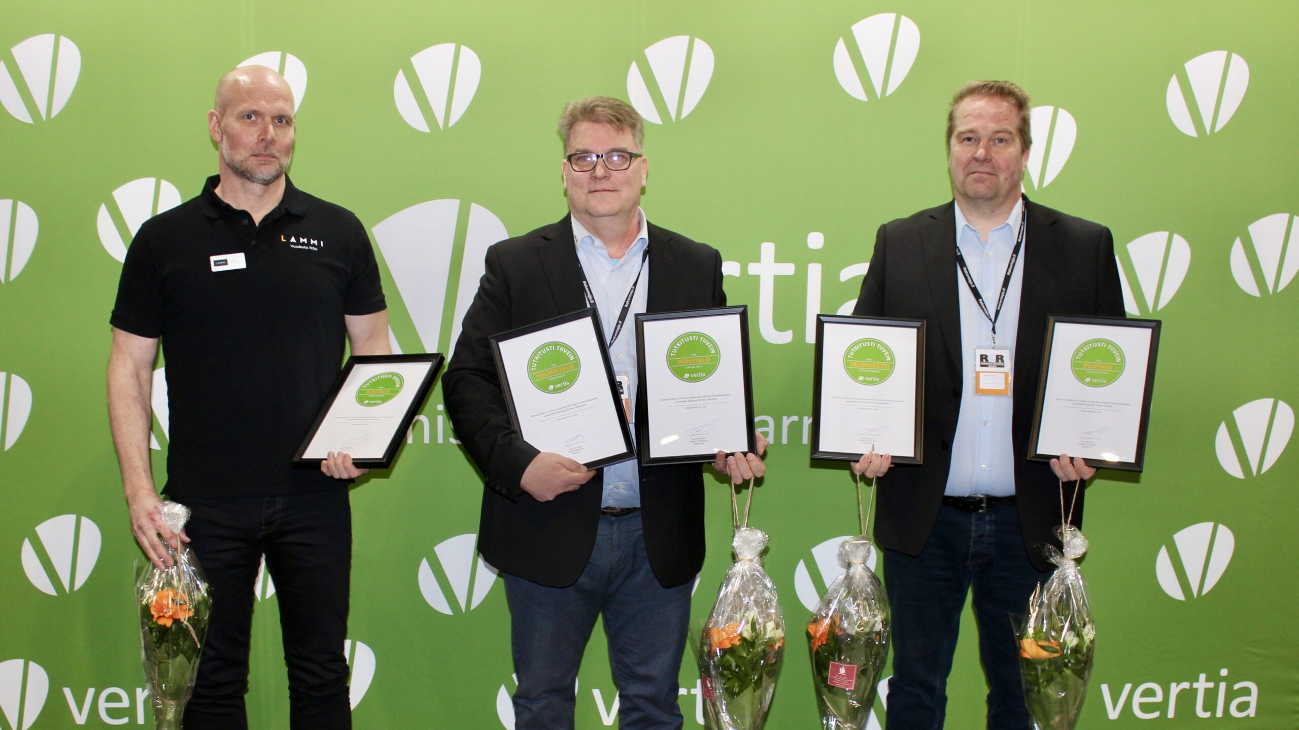 Tutkitusti tiiveimmät talotoimittajat palkittiin | Vertia.fi